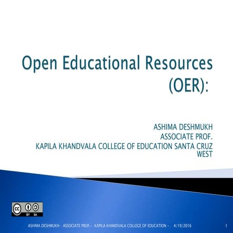 Open Educational Resources (OER) | PPTX | Professional School ...