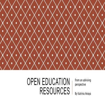 Open Education Resources | PPT