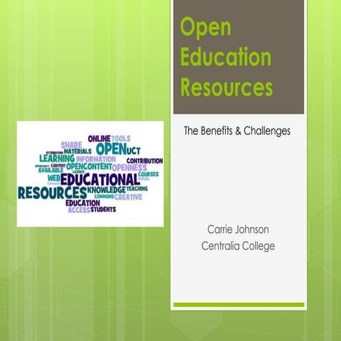 Open education resources slide show | PPT