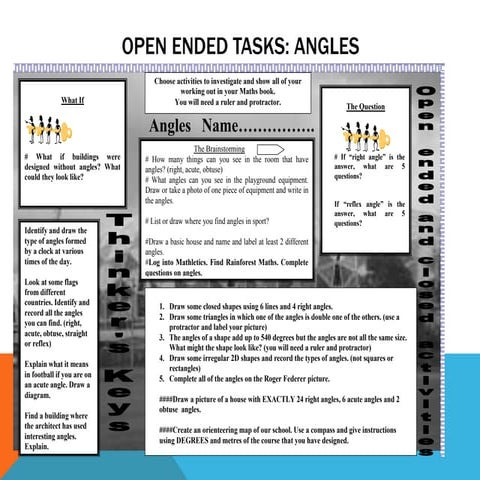 Open ended mathe tasks | PPTX