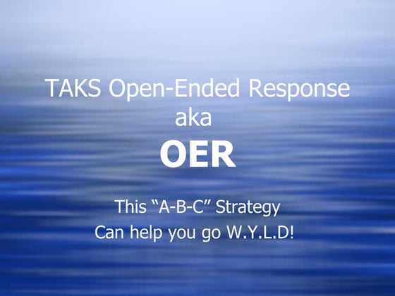 OER response examples_9th_grade_edit | PPT