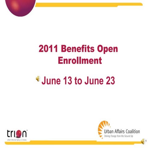 Open enrollment 6 7 11 | PPT