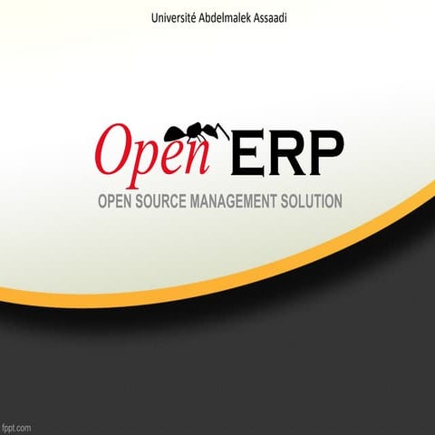 Presentation Open ERP | ODP