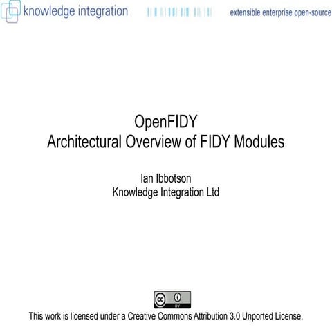 OpenFIDY Module & Architecture Overview | ODP
