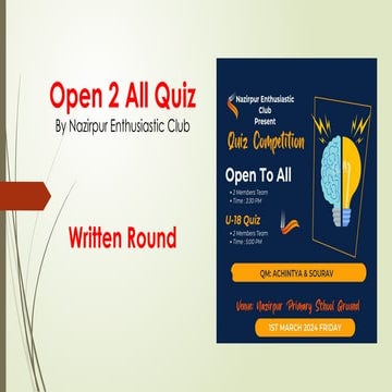 WRITTEN THEME ROUND- OPEN GENERAL QUIZ.pptx