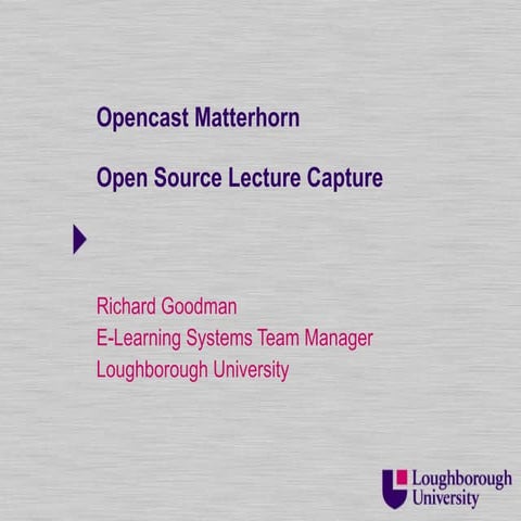 Introducing Matterhorn | PPT