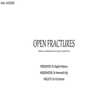 Open fracture | PPTX