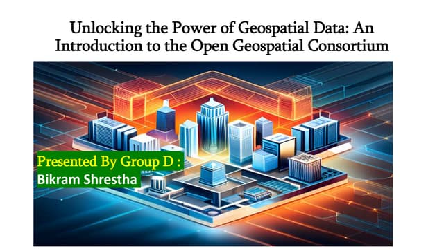 Unlocking The Power Of Geospatial Data An Introduction To The Open