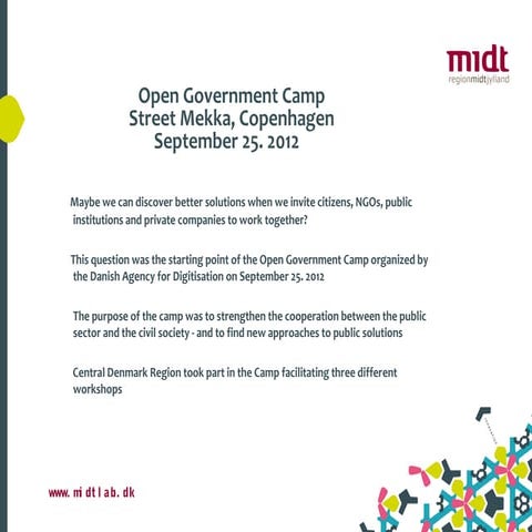 Open Government Camp | PPT