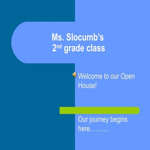 Classroom open house presentation | PPTX