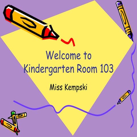Welcome to kindergarten | PPTX
