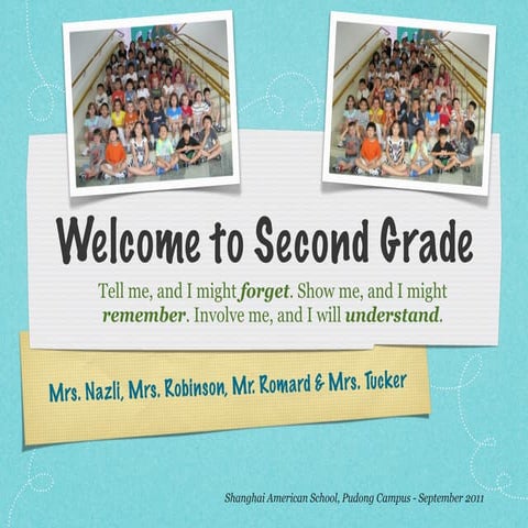 Second Grade Open House - Shanghai American School, Pudong Campus | KEY