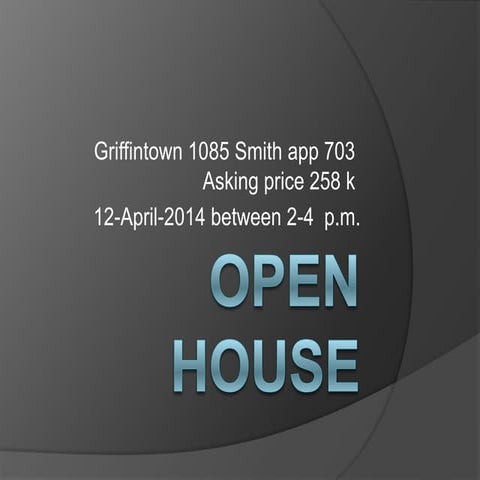 Open house, Condo for Sale Griffintown 12 april-2014 | PPT