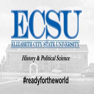 ECSU History & Political Science Open House Slideshow | PPT