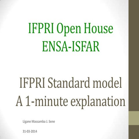 Open house ifpri ligane sene | PPT