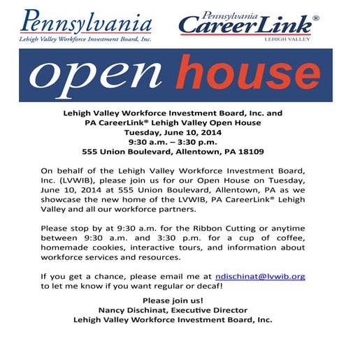 Open house Invite | PDF