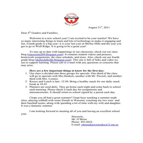 Open houseletter | PDF