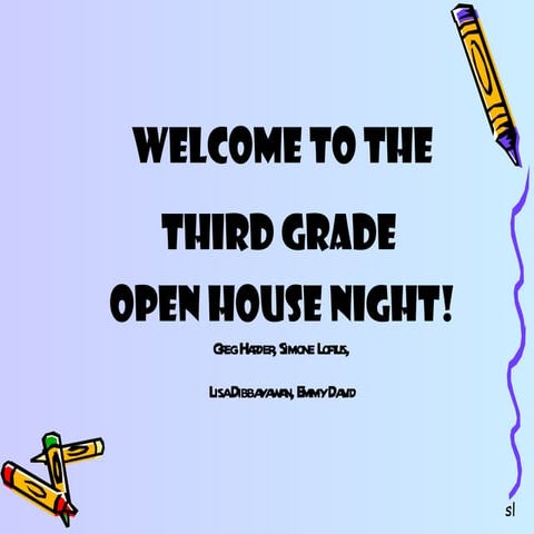 Open house Grade 3 | PPT