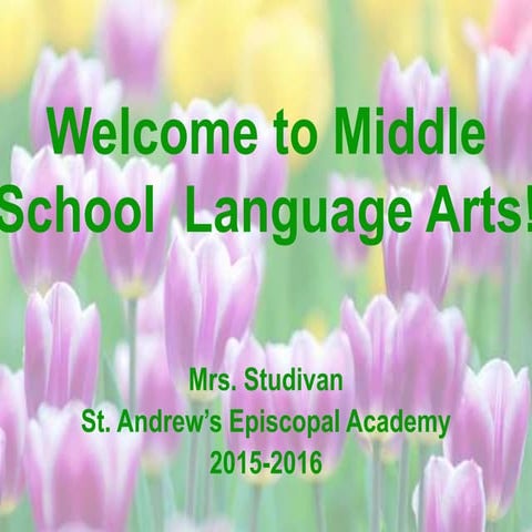 Open House Middle School ppt | PPTX