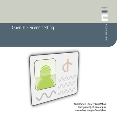 OpenID - A personal perspective | PPT