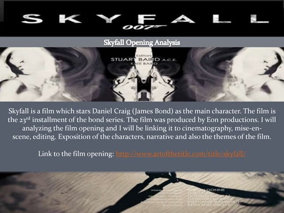 Skyfall analysis | PPT