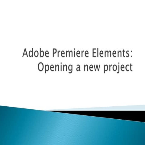 Opening a project | PPTX