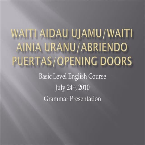 First Class - Introduction | PPT