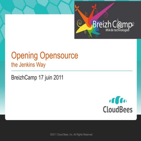 Opening opensource : The Jenkins Way | PPT