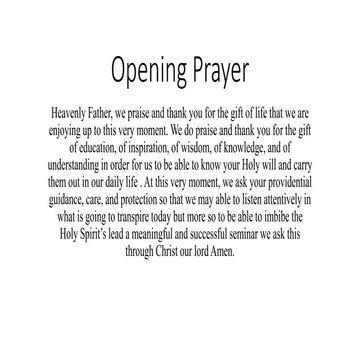 Opening Prayer How To Pray & Fast For Your Family & Top Priorities