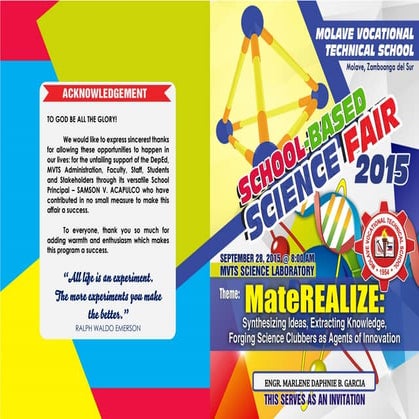 MVTS School-Based Science Fair 2015 | PPT