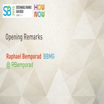 Opening remarks | PDF