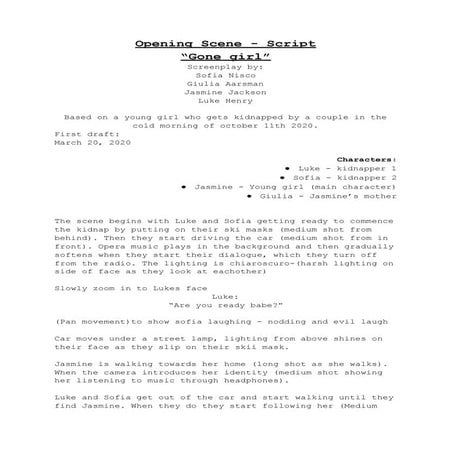 Trailer script | PDF