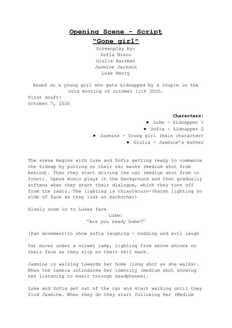 The ring script | DOCX | Cameras and Camcorders | Consumer Electronics