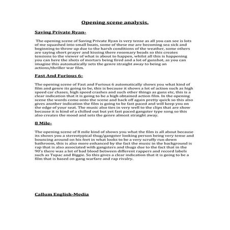 Opening scene analysis | DOCX