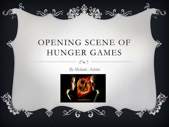 The Hunger Games Scene Analysis | PPTX