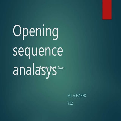 Scream opening scene analysis | PPTX