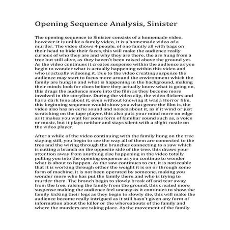Opening sequence analysis | DOCX