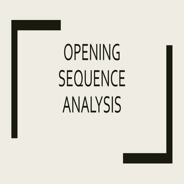 Opening sequence analysis | PPT