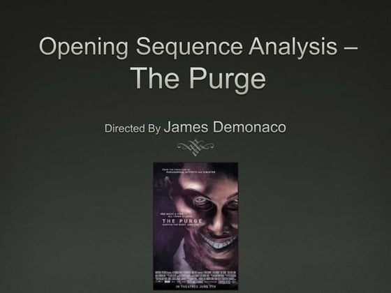 The purge analysis | DOCX | Drama | Genres