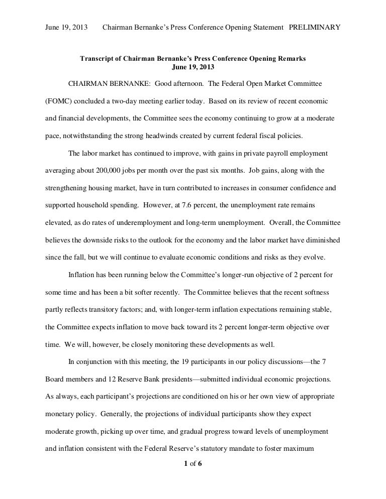 Ben Bernanke s Opening Press Conference Statement ben-bernanke-s-opening-press-conference-statement