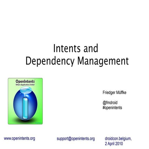 Open Intents And Dependencies | PPT