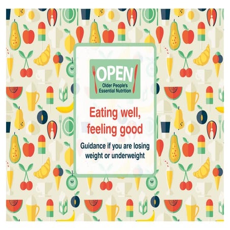 OPEN Undernutrition Awareness Leaflet - Eating Well, Feeling Good | PDF