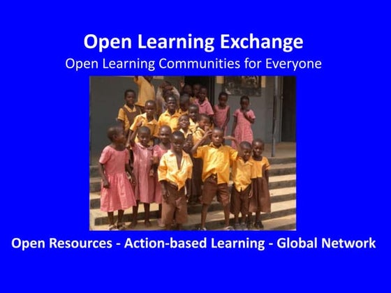 Open Learning Exchange presentations