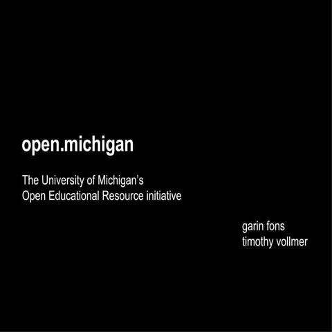 Open Michigan | PPT