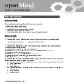 Open mind 2 unit 1 class video worksheet | PDF