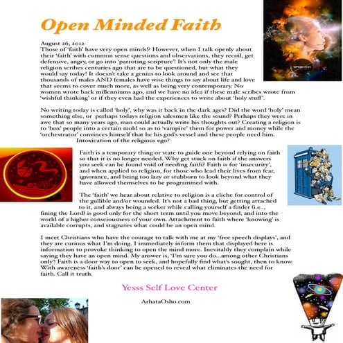 Open minded faith | PDF