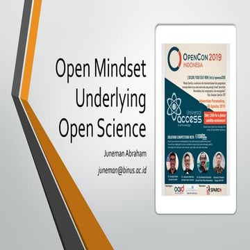 Open Mindset Underlying Open Science | PDF