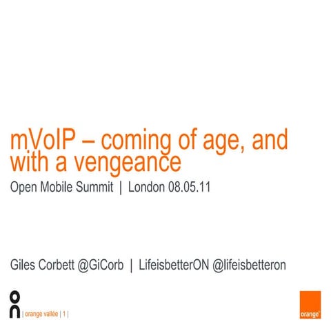 mVoip - coming of age, and with a vengeance | PDF