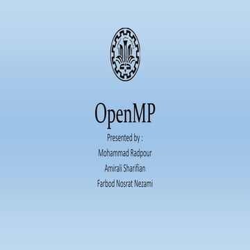 Openmp Ppt