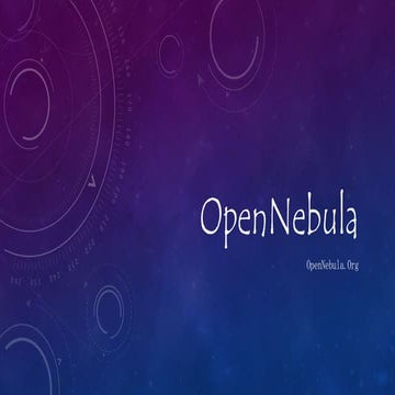 OpenNebula | PPT